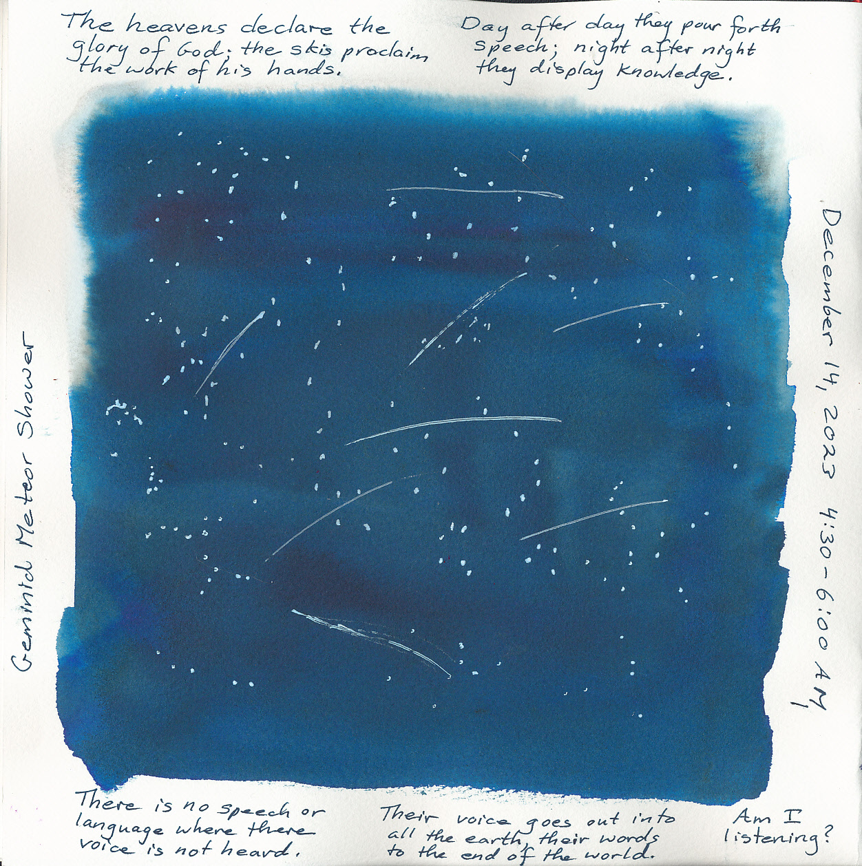 Geminid Meteor Shower – The Art of Prayer